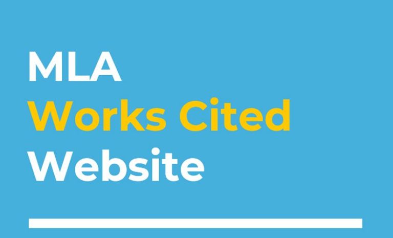 MLA Works Cited Website: The Main Features for Online Sources – Wr1ter