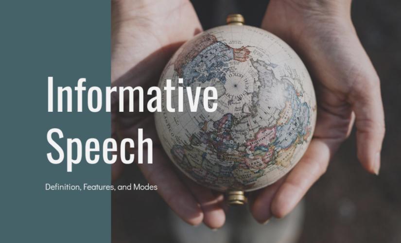 Informative Speech Definition Features And Modes Wr1ter