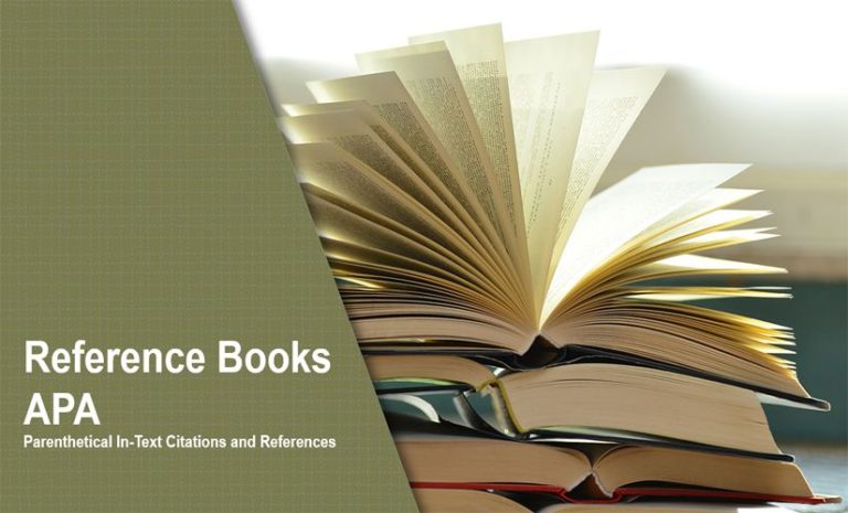Reference Books APA: Parenthetical In-Text Citations and References ...