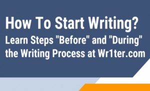 How to Start Writing: Steps "Before" and "During" the Process – Wr1ter