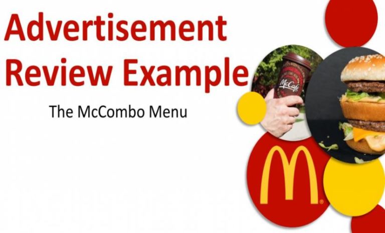 Advertisement Review: Example of Analysis of the McCombo Menu – Wr1ter