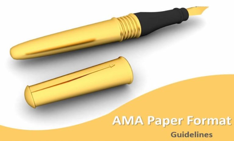 AMA Paper Format – Wr1ter