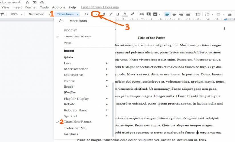 Apa Format Template Google Docs