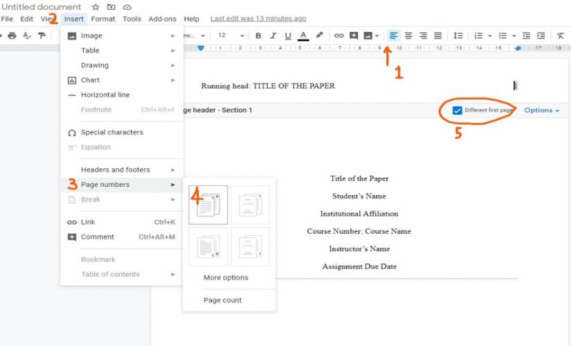 How To Create An APA Format Template In Google Docs With Examples Wr1ter