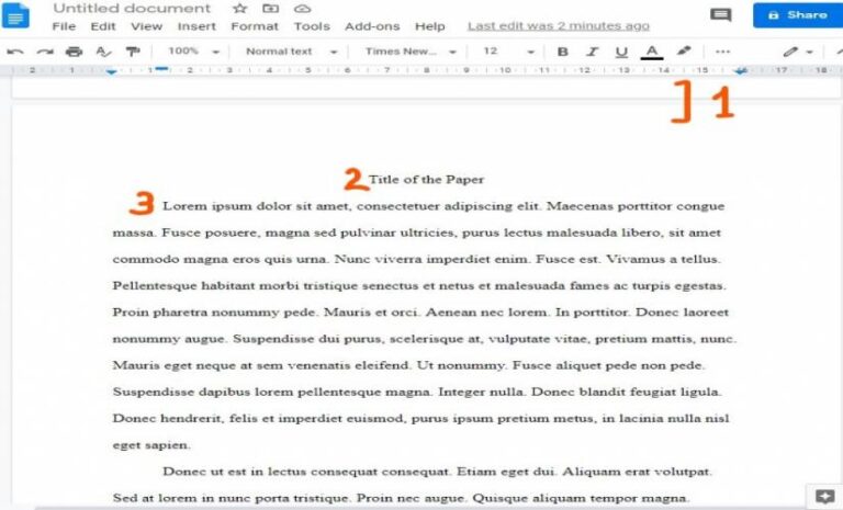 How to Create an APA Format Template in Google Docs With Examples – Wr1ter
