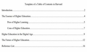 How to Write a Table of Contents for Different Formats With Examples ...
